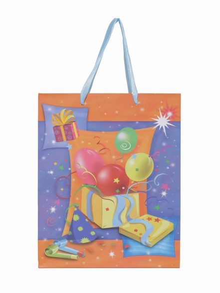 Buy Blue Glitter Birthday Return Gift Bag Online