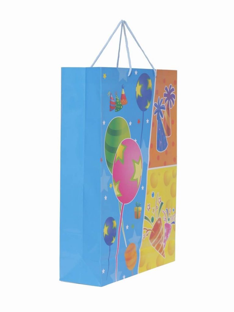 Blue Color Paper Gift Bag for Birthday Return Gift
