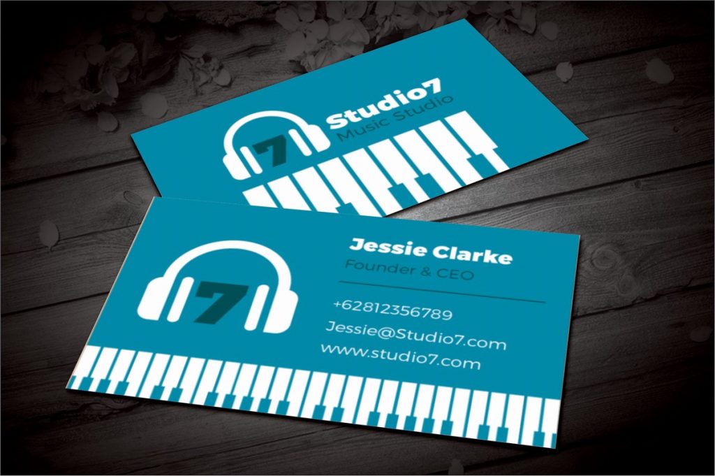 Premium Digital Business Card for Music Studio