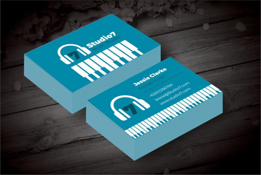 Premium Digital Business Card for Music Studio