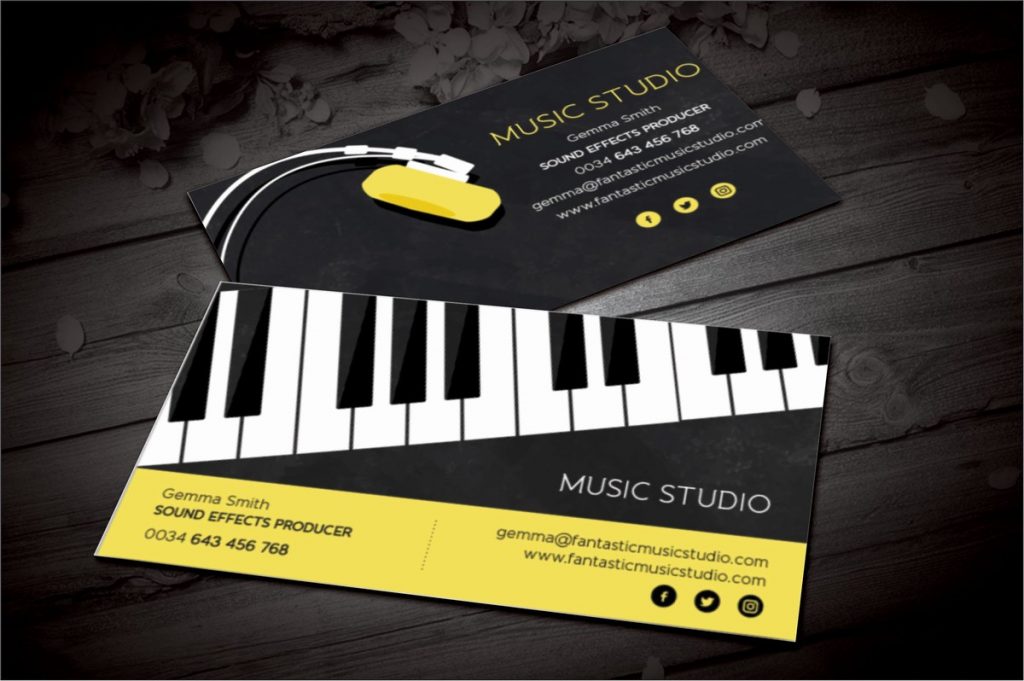 Music Band Business Card Templates | Printing India