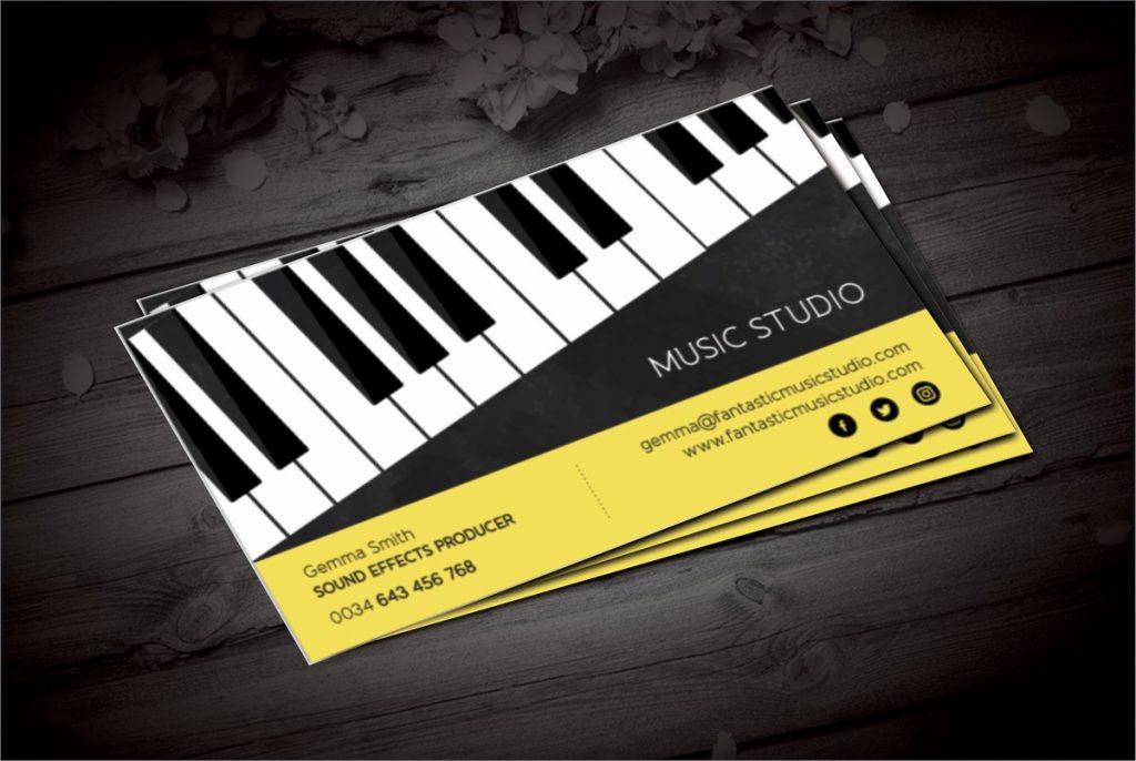Music Band Business Card Templates | Printing India