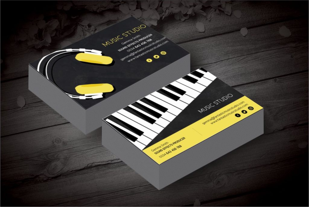 Music Band Business Card Templates | Printing India