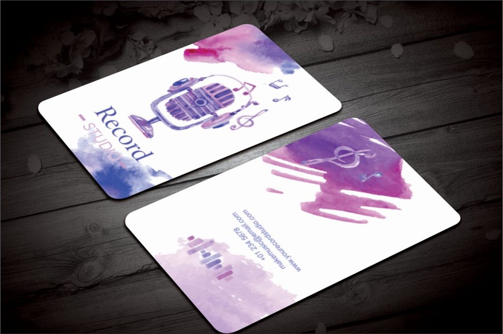 Buy Recording Studio Visiting Card Maker Online