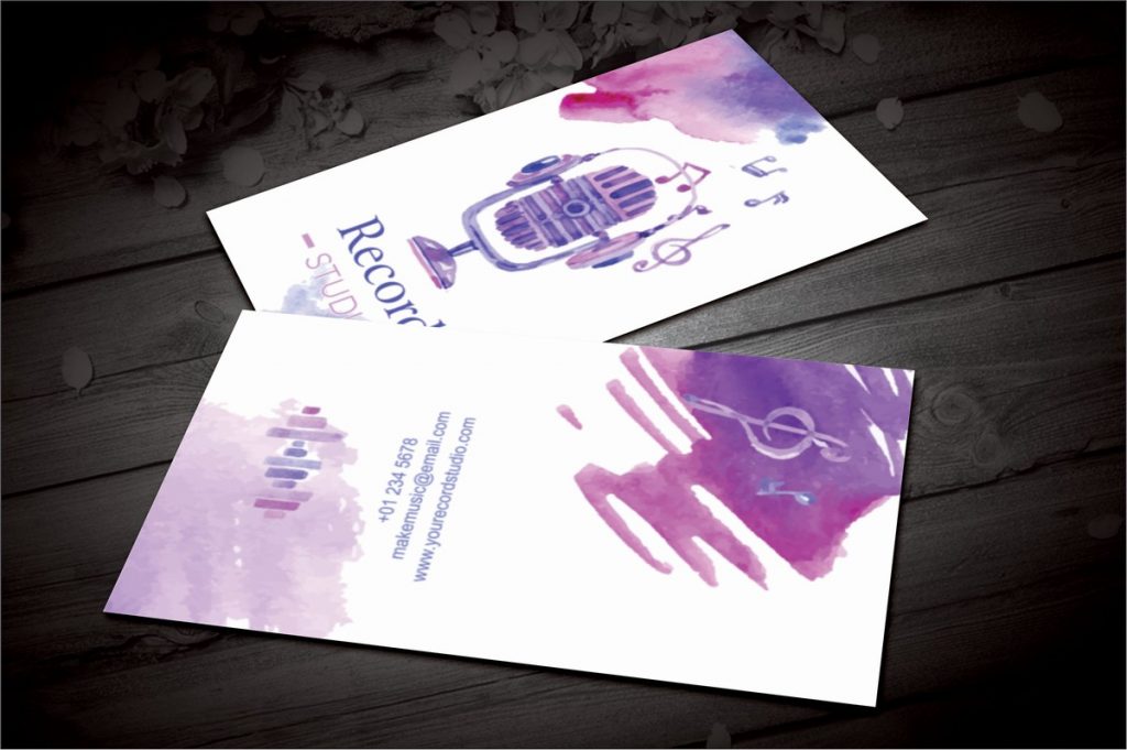 Buy Recording Studio Visiting Card Maker Online