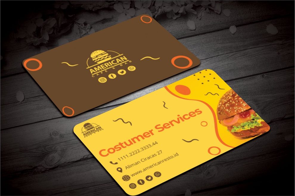 Royalty Cafe and Bar Visiting Card Online in India