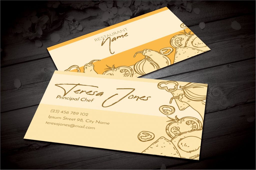 Chef Business Card | Affordable Cooking Visiting Cards