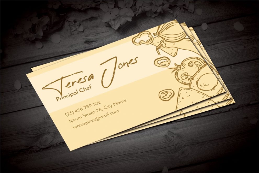 Chef Business Card | Affordable Cooking Visiting Cards