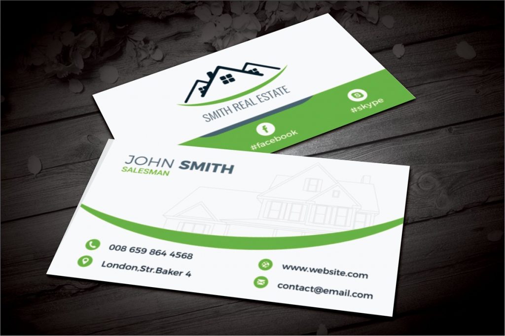 Print Property & Real Estate Agents Visiting Cards