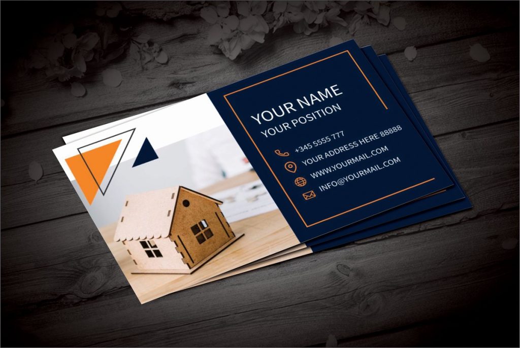 Custom Modern Real Estate Business Cards | Digital Print