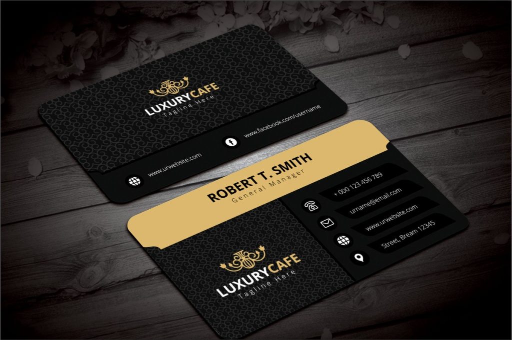 Custom Standard Business Card for Cafe| Visiting Card