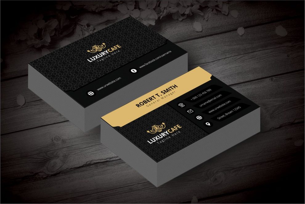 Custom Standard Business Card for Cafe| Visiting Card