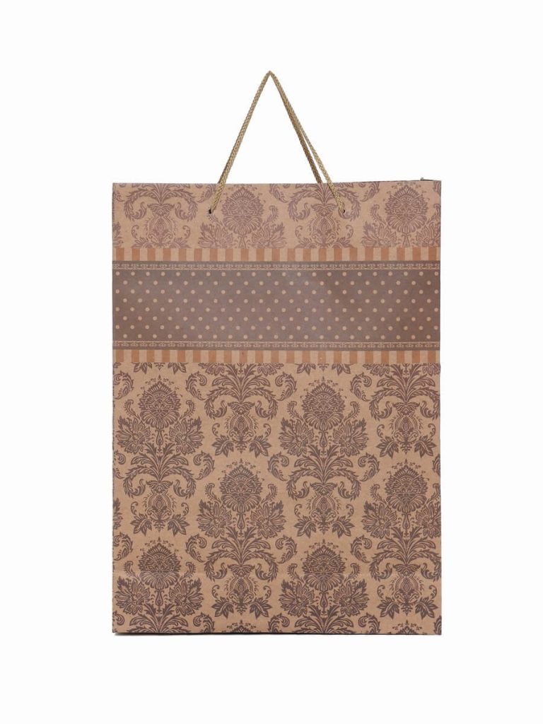 Indian Ethnic Design Printed Paper Bag for Shopping