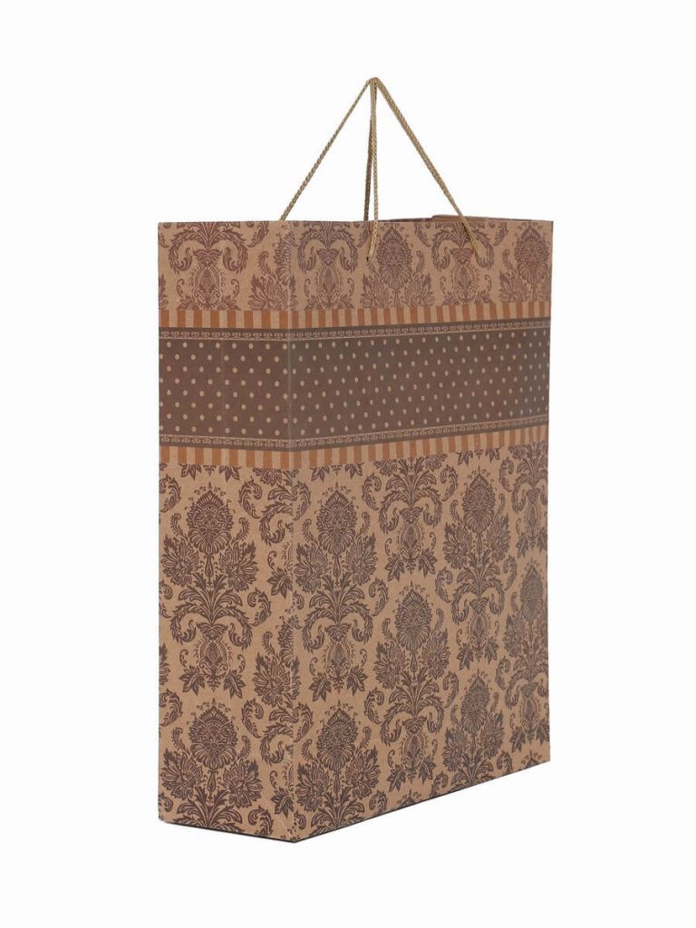 Indian Ethnic Design Printed Paper Bag for Shopping