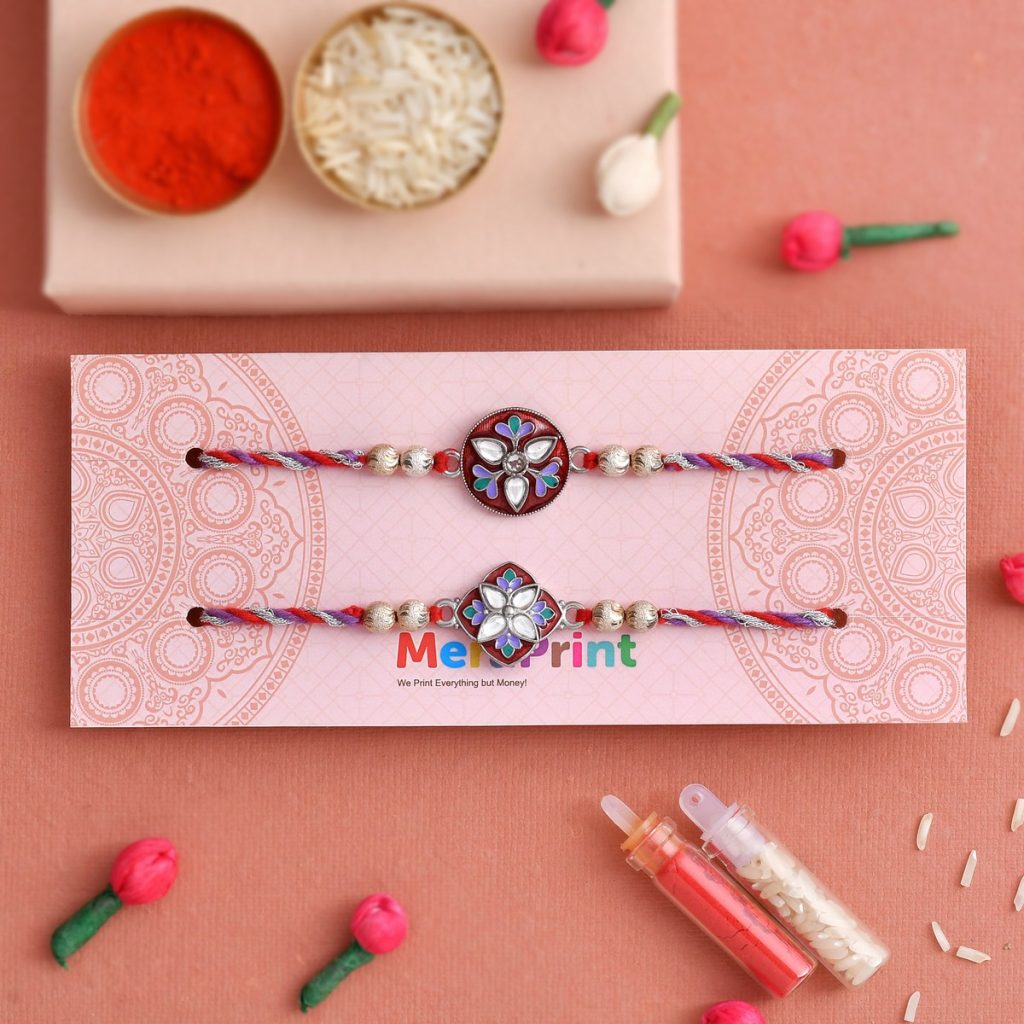 Buy Set Of 2 Rakhis Online Delivery in India